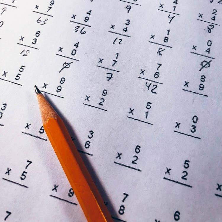 grade school math test